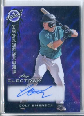 2024 Leaf Electrum Colt Emerson Inked Impressions PURPLE AUTO 5/25 ...