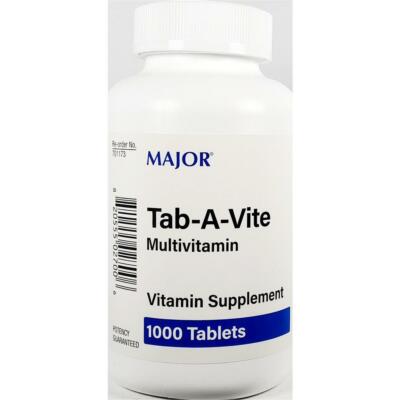 TAB-A-VITE 1000 TABLETS BY MAJOR | eBay