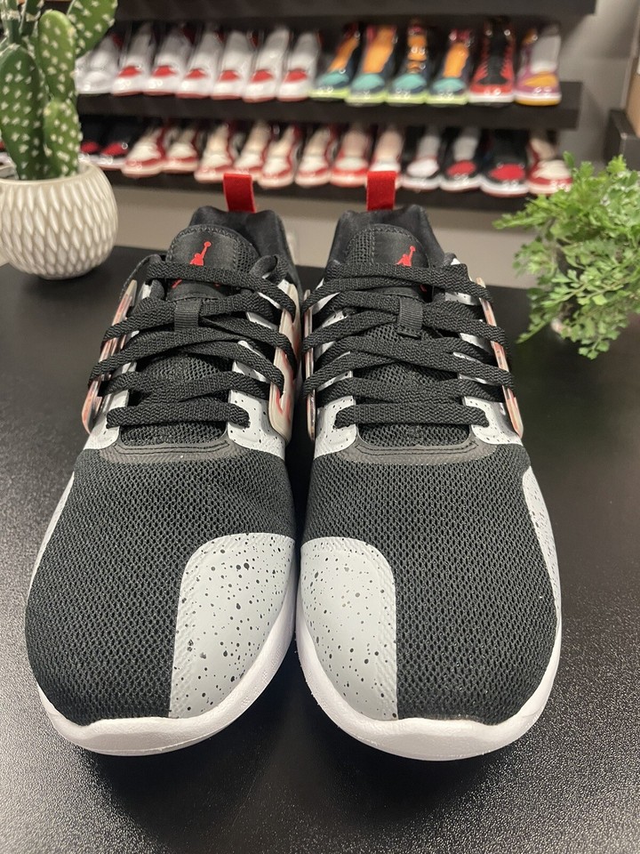 Size 9.5 - Nike Air Jordan Lunar Grind Cement Mens Black Red Grey ...