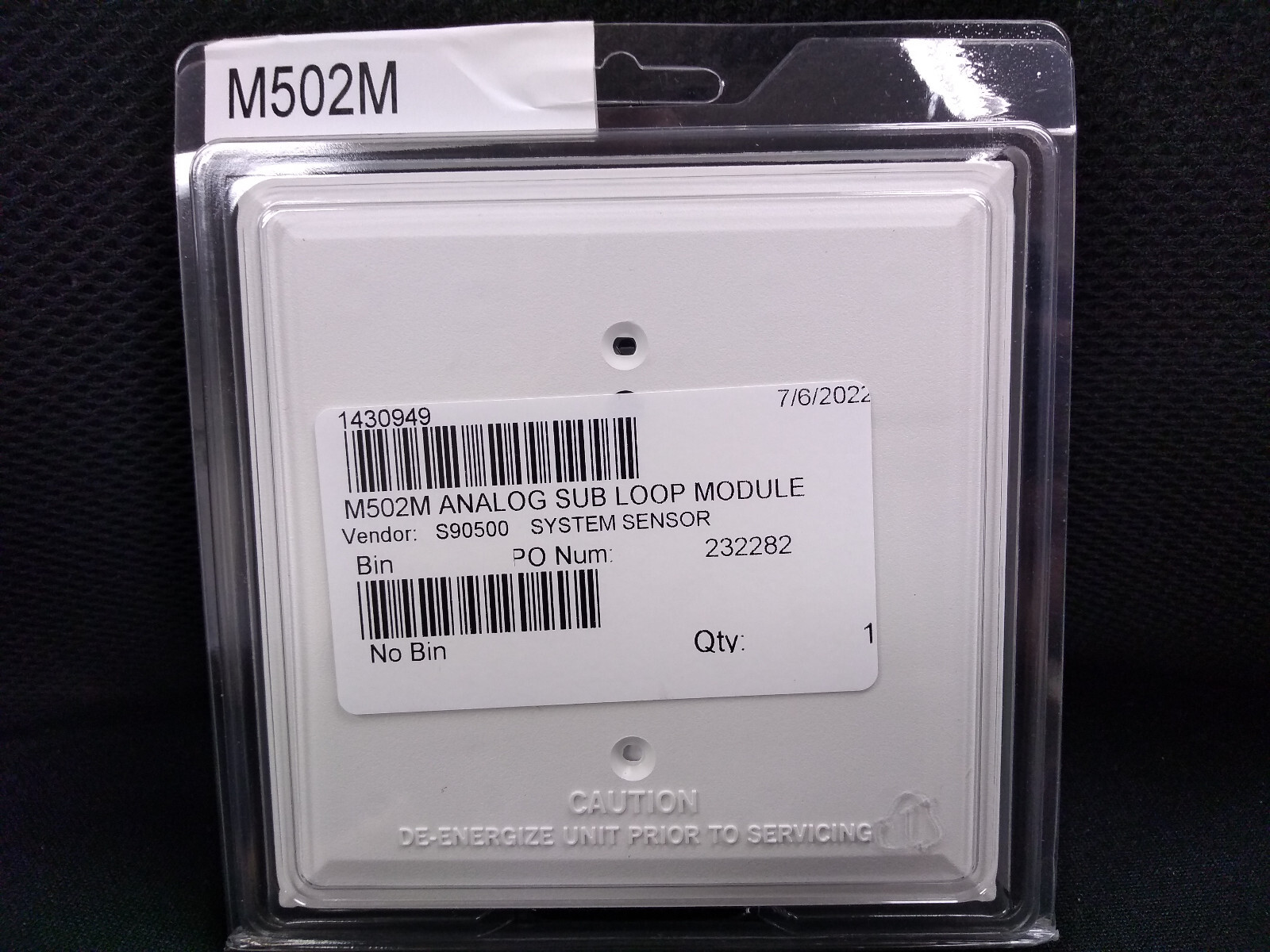 Addressable Zone Interface Module, White Plate, System Sensor #M502M | eBay