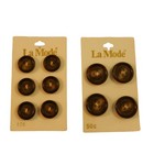 Vintage Lot of 24 Shank 2 & 4 Hole & Basket Weave Brown Buttons | eBay