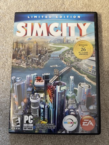 PC Game Limited edition SimCity G Rated EA Games 2013. Excellent Disc ...