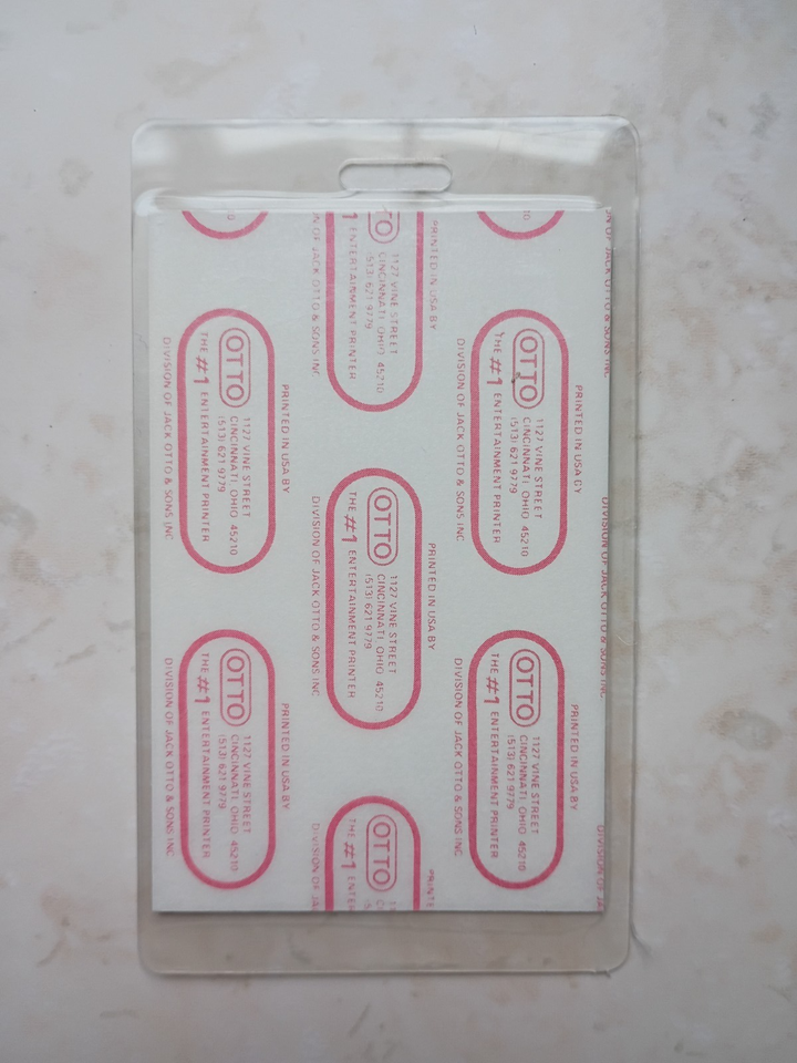 Authentic U2 Joshua Tree Tour VIP Laminate Pass | eBay