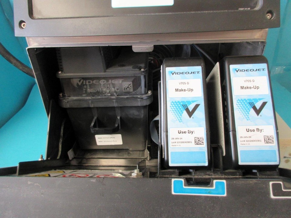 VIDEOJET MODEL 1610 INK JET CODING MACHINE WITH PRINTHEAD WORKS GREAT ...