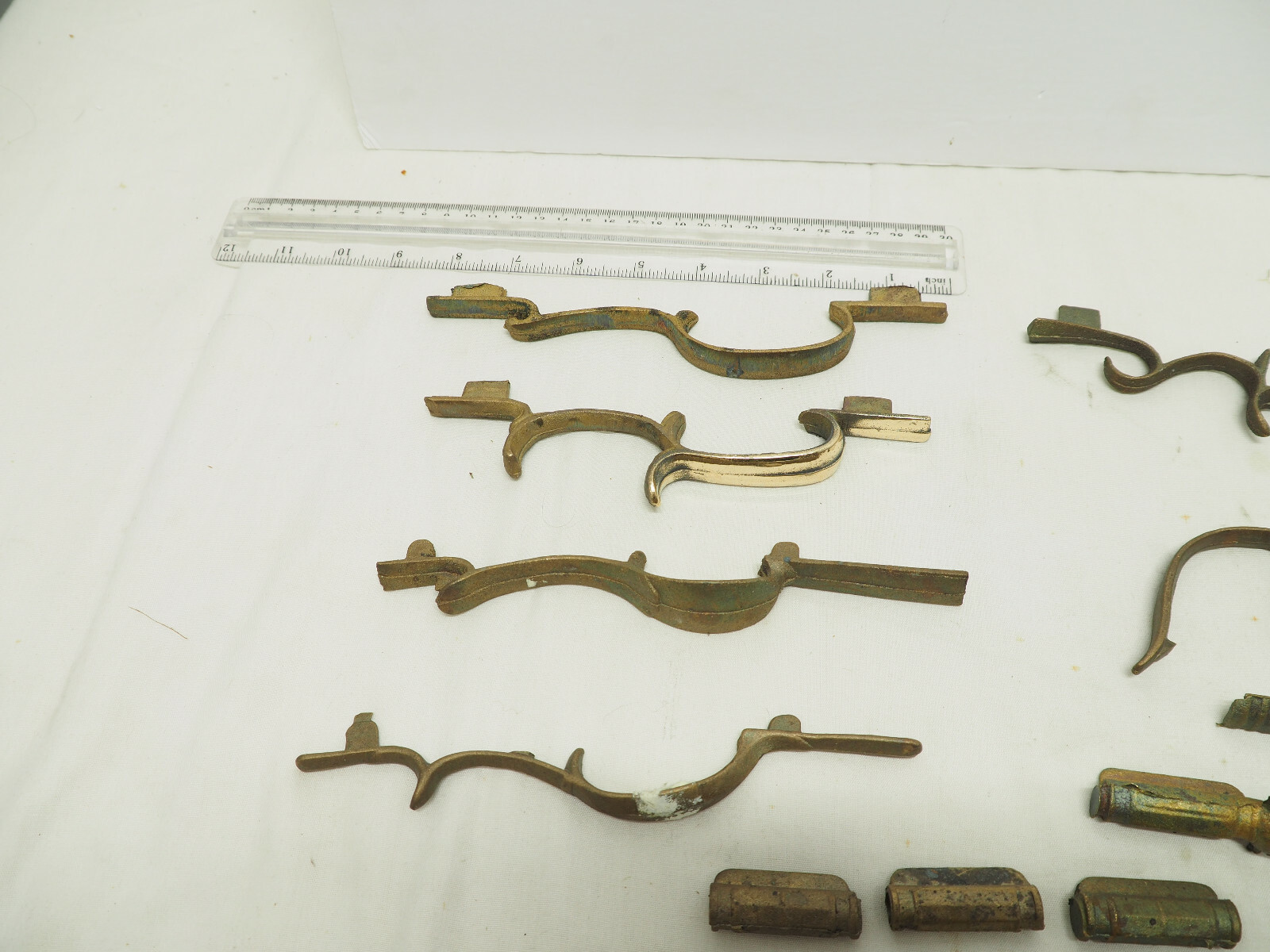 Lot of 6 Muzzleloader Trigger Guards & 6 Thimble Castings German Silver ...