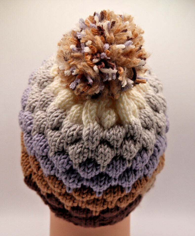 Beanie Hat Cap Bubble Knit Ski Skully Winter Warm Slouchy Men Women ...