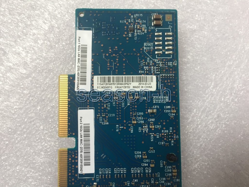 network card for IBM Intel 47C8152 47C8168 X540 ML2 Dual Port 10GbaseT ...