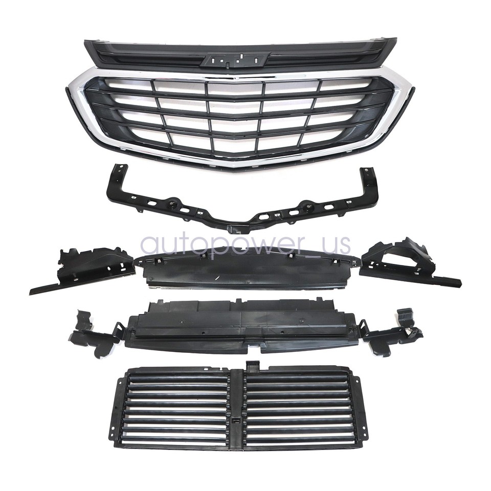 For Equinox 2018-2021 12PC Grille Mesh, Radiator & Air Baffle Shutter ...