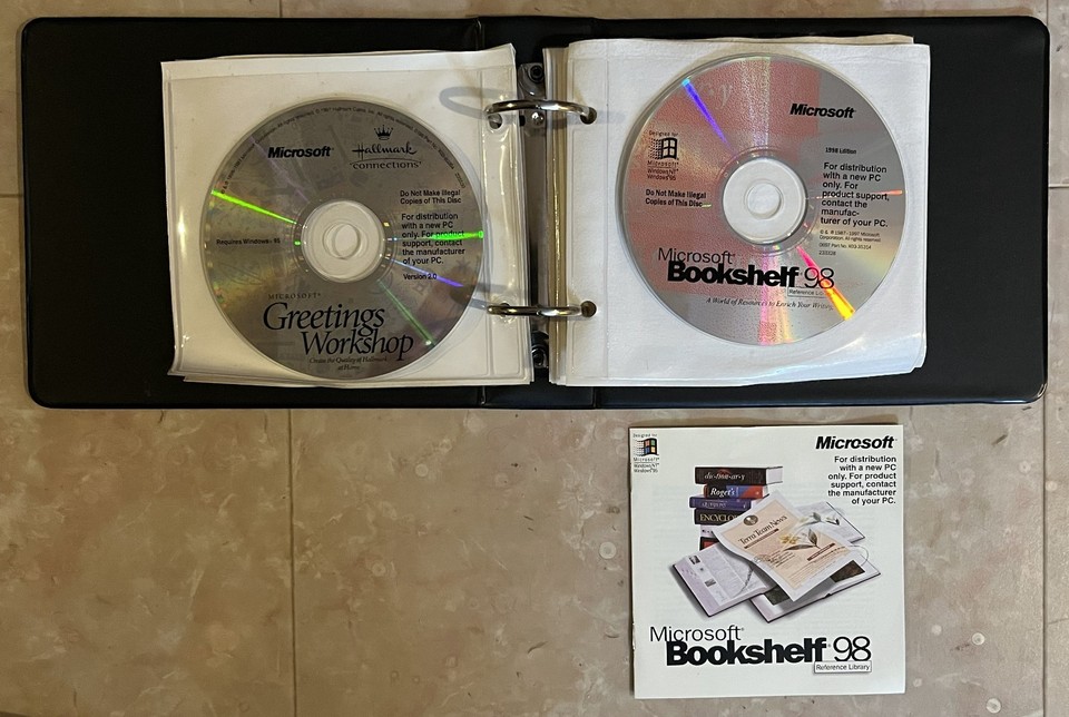 Vintage Microsoft Computer Software Bundle & others - Lot of 15 Discs ...