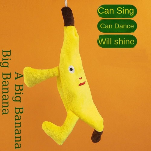 A Moving Banana Big Banana Voice Keychain with Music Banana Key Chain ...