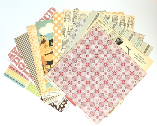October Afternoon FARMHOUSE Scrapbook Paper 12 x 12 Collection SINGLES ...
