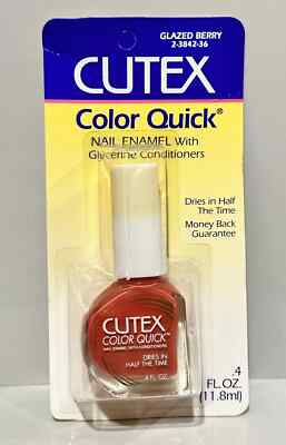 Cutex Color Quick Nail Enamel Polish - Glazed Berry 36 - 0.4 oz | eBay