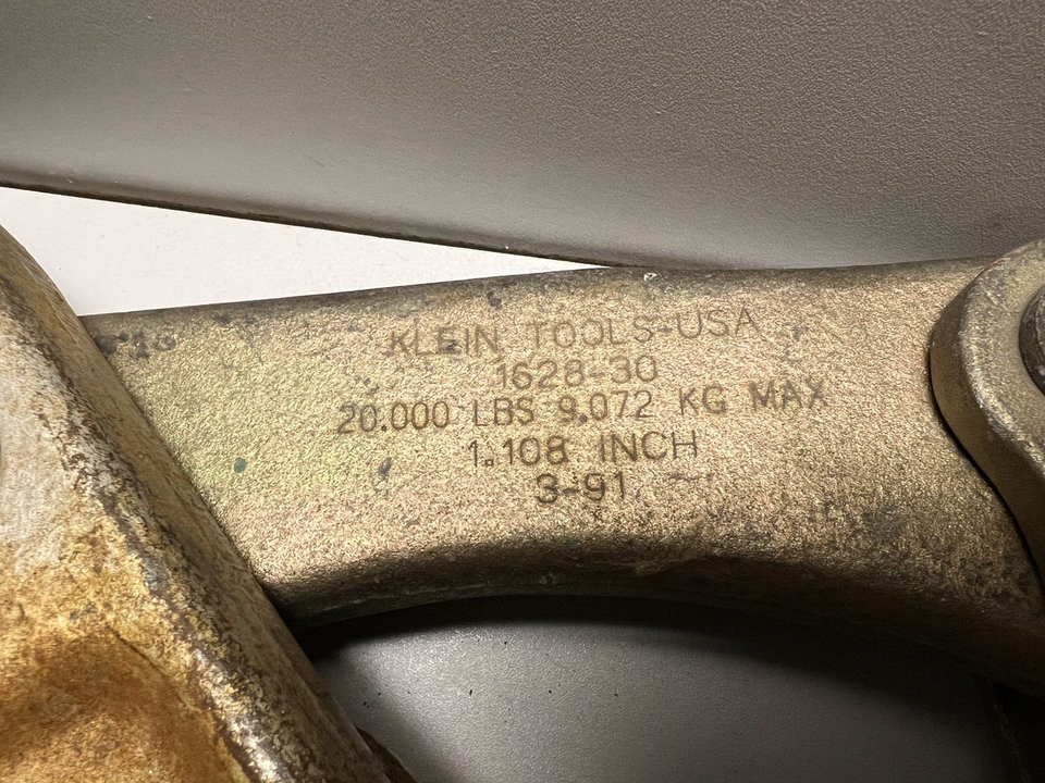 KLEIN Chicago Grip Cable Puller Model 1628-30 1.108" 20,000 lb WE SHIP ...