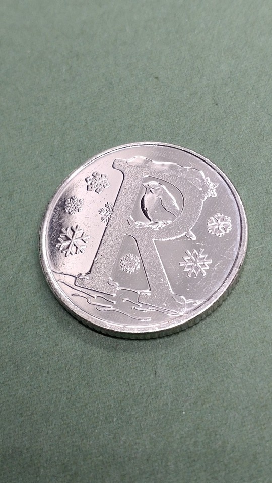 2018 - Letter R - 10p Ten Pence Coin - A-Z Alphabet Series - Circulated ...