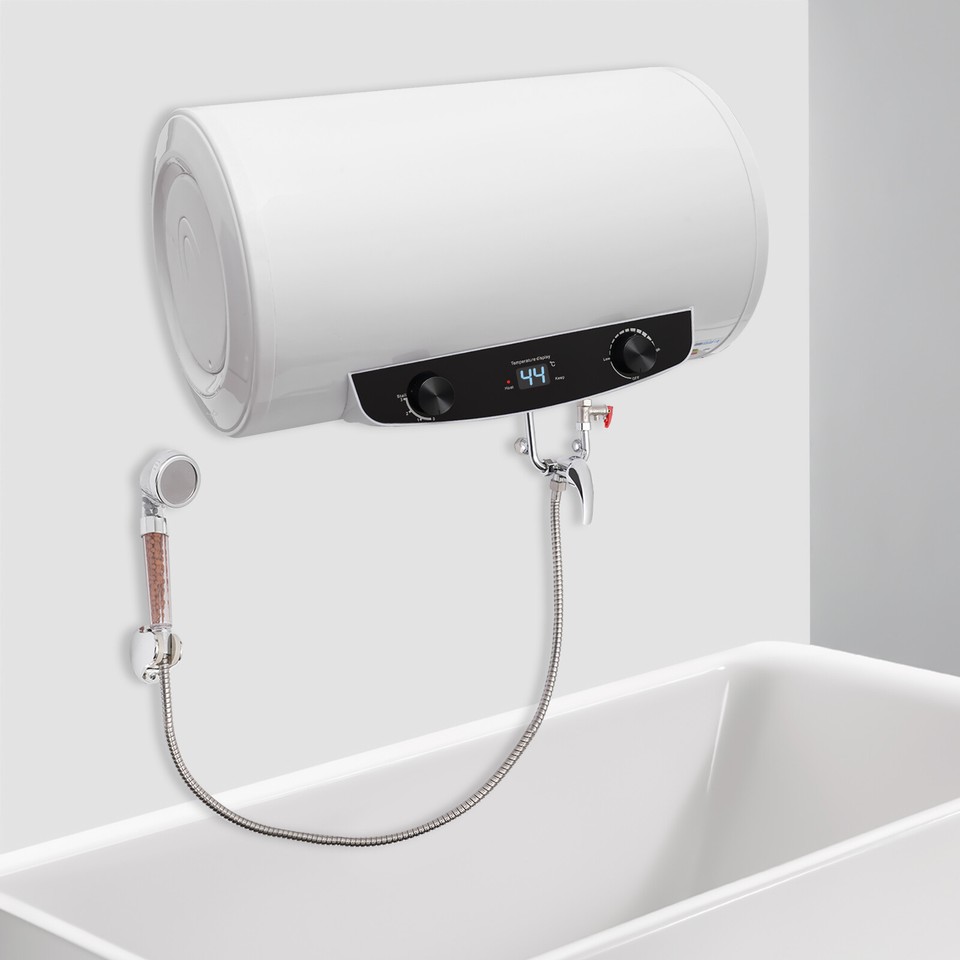 Electric Horizontal Hot Water Tank Boiler + Hand Shower 50/120Litre ...