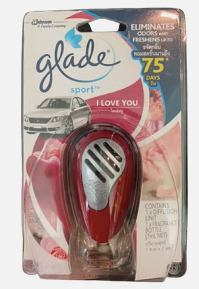 Glade Sport Car Air Freshener I love you Fragrance Scent Perfume Vent ...