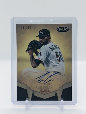 2019 Topps Tier One Tayron Guerrero Breakout Auto /250 Miami Marlins | eBay