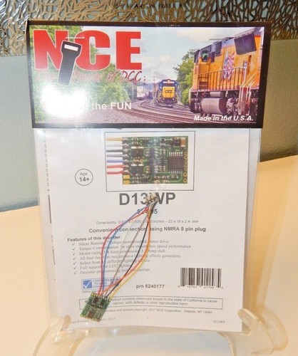 NCE #177 D13WP HO DCC Decoder for HO engines w/NMRA 8-pin Plug NEW | eBay