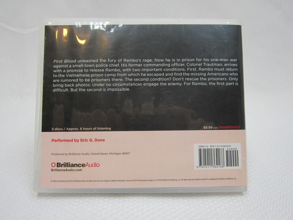RAMBO: First Blood Part II - David Morrell audio cd 9781469287898 | eBay