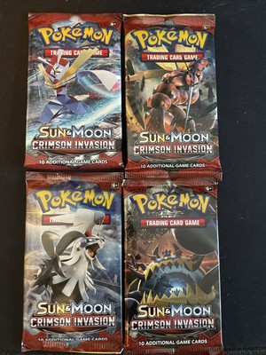 2017 Pokemon TCG - Sun & Moon Crimson Invasion Booster Pack - Sealed | eBay