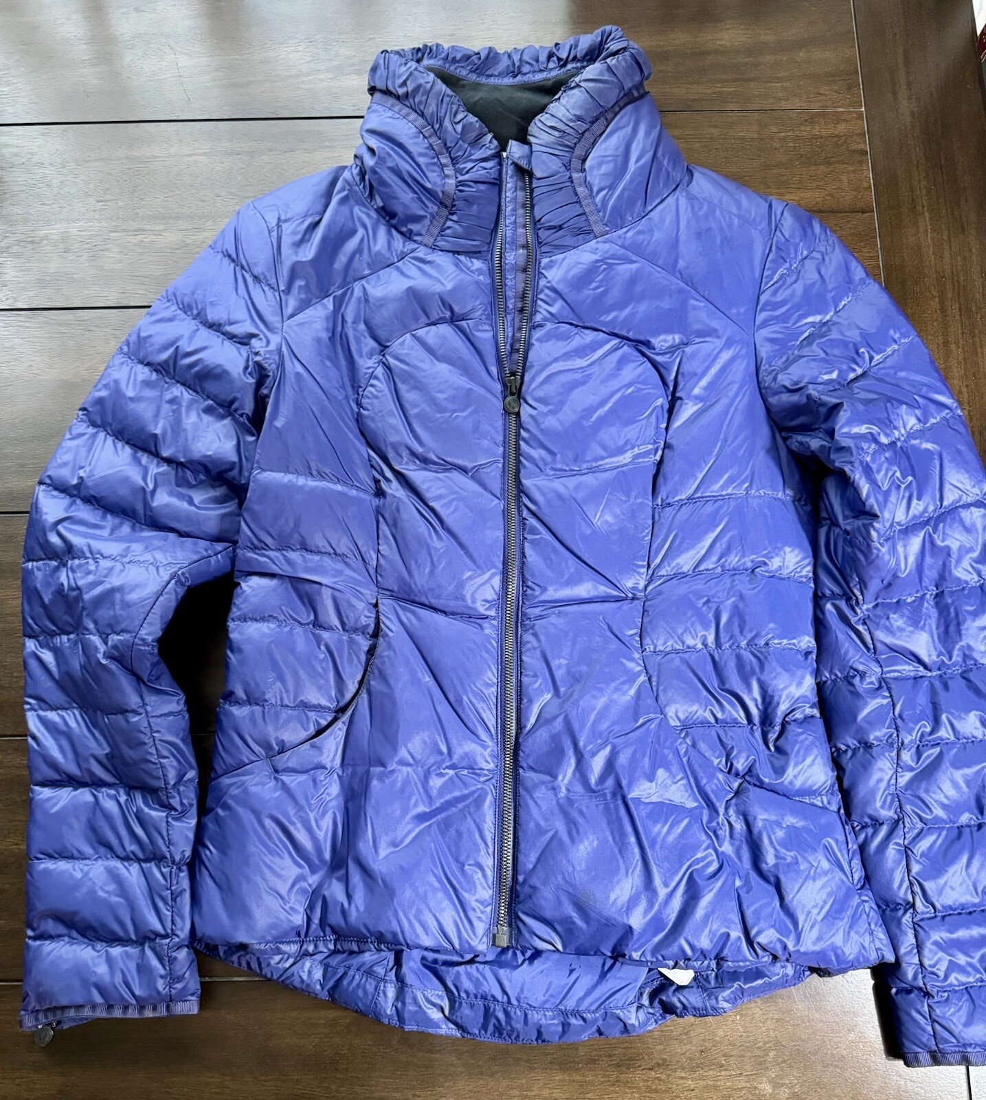 What The Fluff Puffer Winter Lululemon womens jacket size 6 royal blue ...