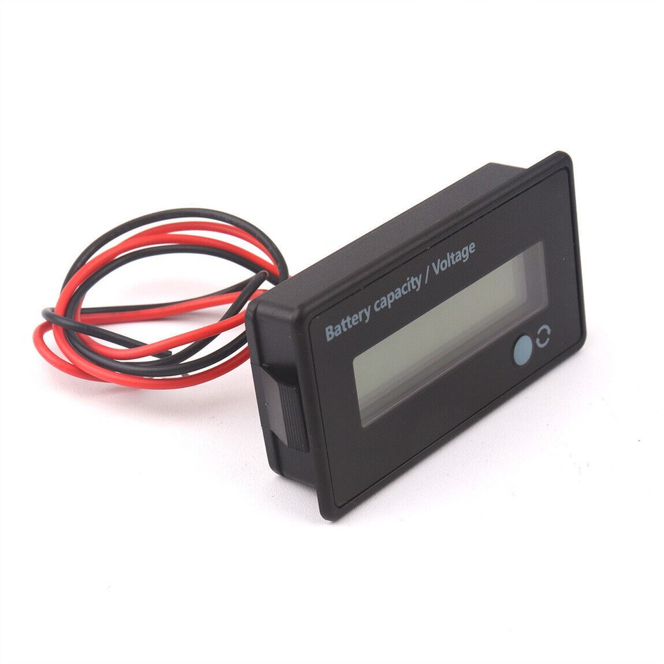 12V-72V LCD Display Volt Monitor Battery Capacity Digital Voltmeter ...