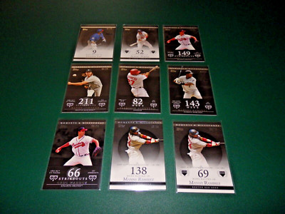 2007 Topps Moments and Milestones RARE SP Lot of 9 *All Cards #/29 See ...