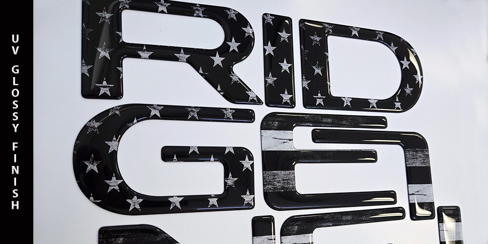 2024-2025 Honda Ridgeline Tailgate Raised Letters fits | Glossy Rustic ...