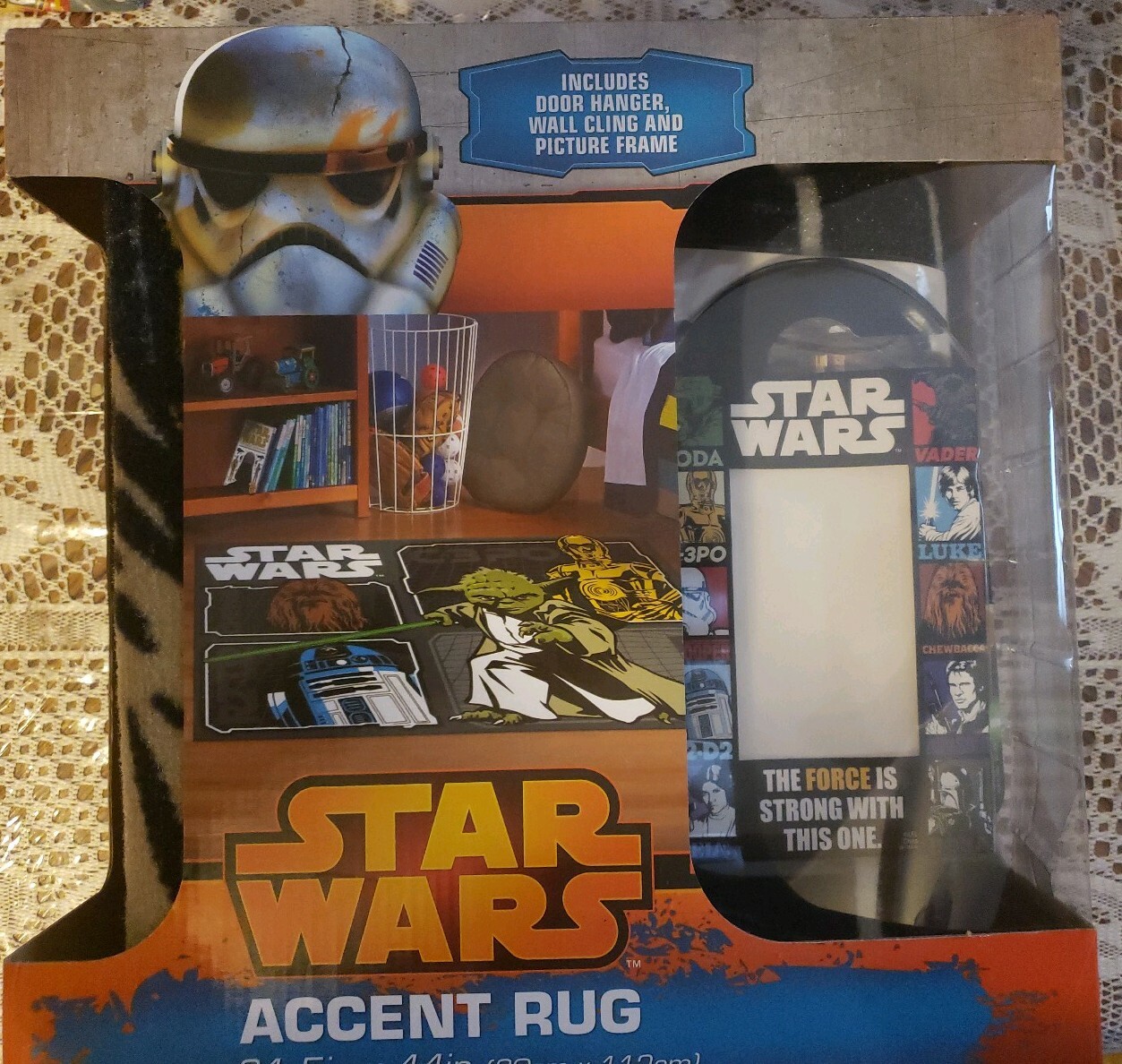 NIB STAR WARS Accent Throw Rug Room Decor Yoda R2D2 | eBay