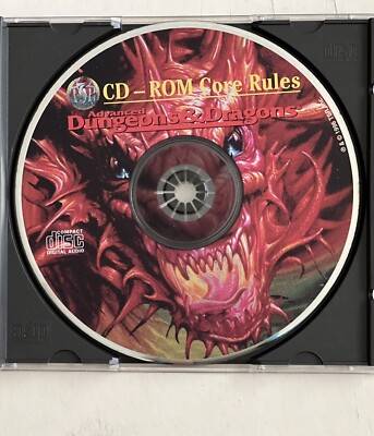 Advanced DUNGEONS & DRAGONS Core Rules. CD-ROM in case. 1996 TSR. | eBay