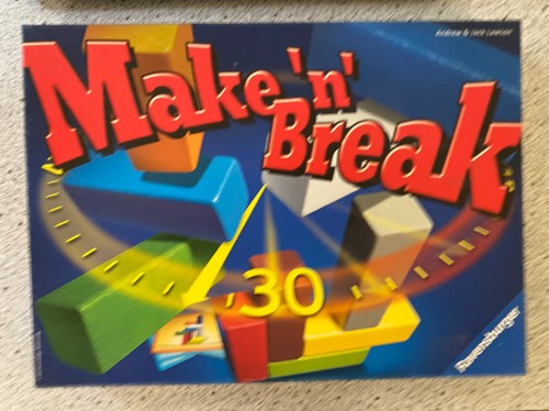 Ravensburger Make 'n' Break Board Game Fun Block Building 2004 Complete ...