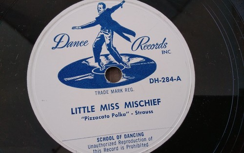 Danny Hoctor 78rpm Single 10-inch Dance Records #DH-284 Little Miss ...