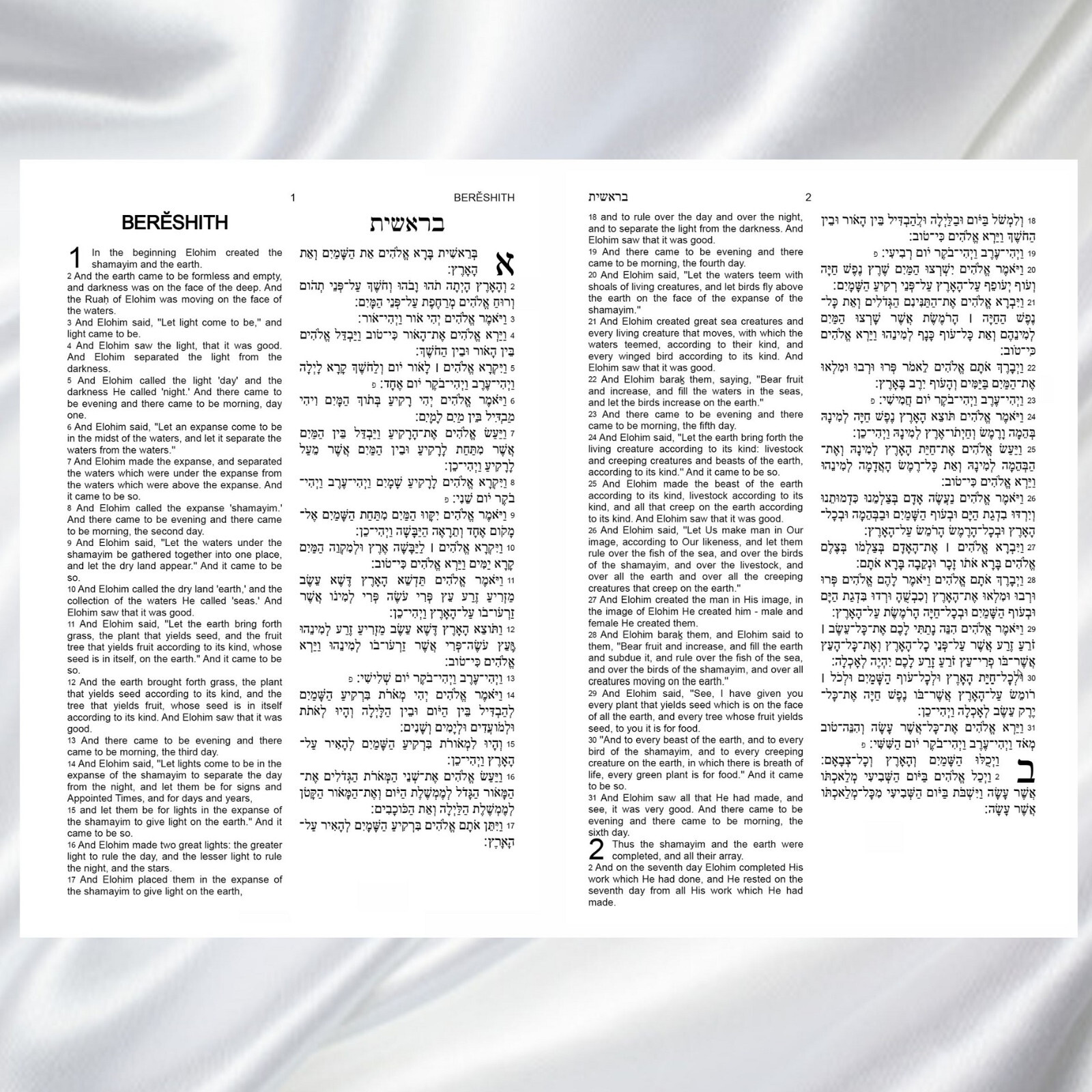 Hebrew/English Parallel Bible Only One of Its Kind & Extra Book | eBay