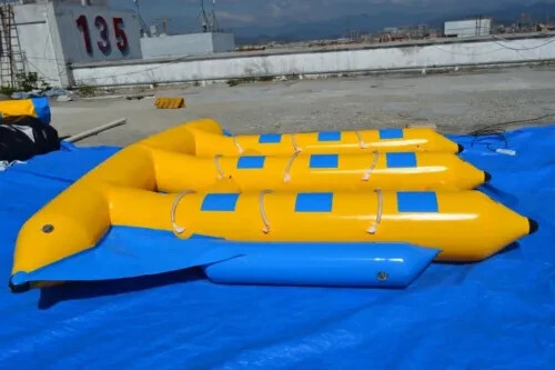 4-6 People 13ft Inflatable Fly Fish Towable Banana Boat Tube For Sea ...