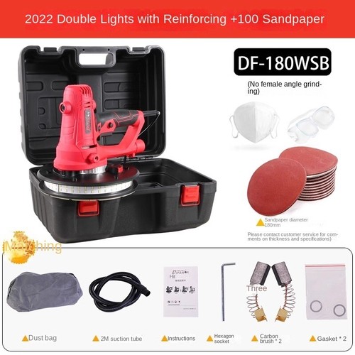 Electric Drywall Sander Variable Speed Sanding Machine W/ Led Light ...