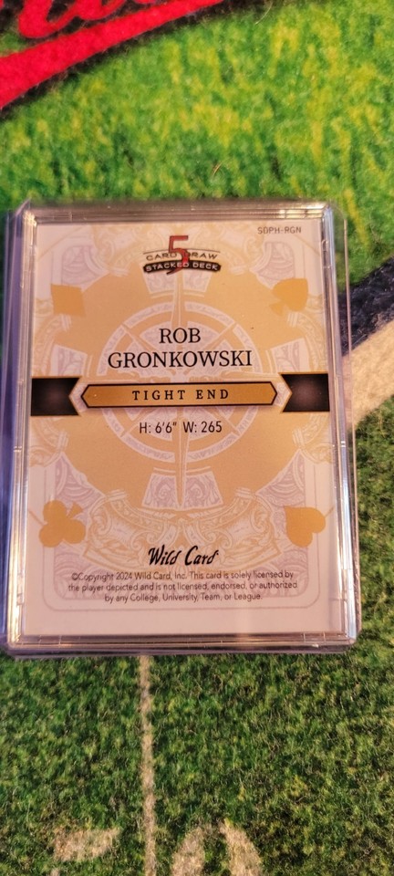 Wild Card 5 Card Draw Green Rob Gronkowski #2/3 | eBay