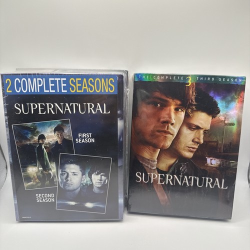 NEW (Lot of 3) Supernatural Complete Season 1 & 2 & 3 DVDs Special ...