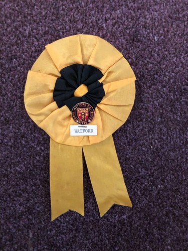 Football rosette badge Watford | eBay UK