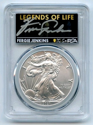 2021 $1 Silver Eagle T1 Last Day Production PCGS MS70 Legends Life ...