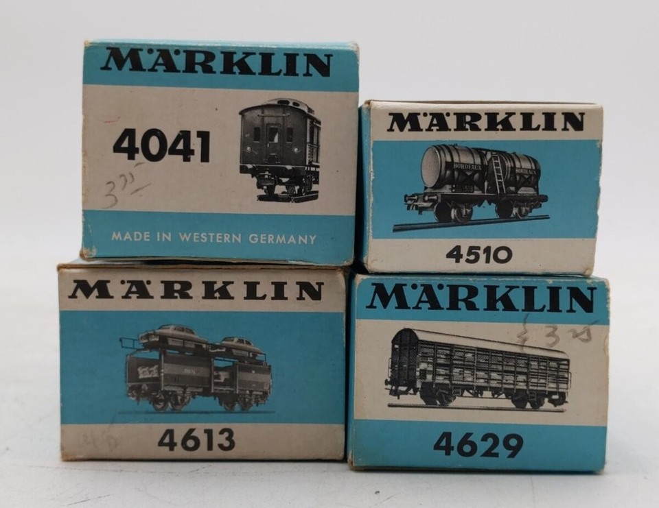 Marklin HO Assorted Freight Cars #4041/#4510/#4613/#4629 [4]/Box | eBay
