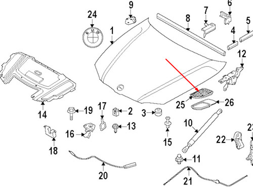 NEU BMW 3ER E90 FRONTHAUBE KAPUZE RECHTS GRILLE 51768041986 8041986 ...