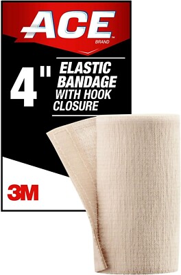 ACE ELASTIC BANDAGE WITH HOOK CLOSURE 4IN , DRESSING | eBay