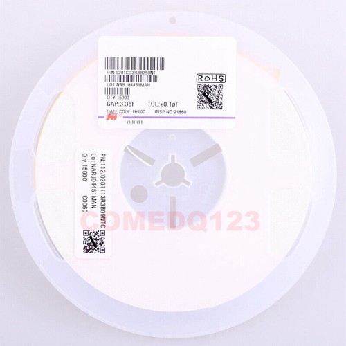 200PCS 0201 3.3pF 25V NPO/C0G ±0.1pF 0201CG3R3B250NT FH Ceramic ...