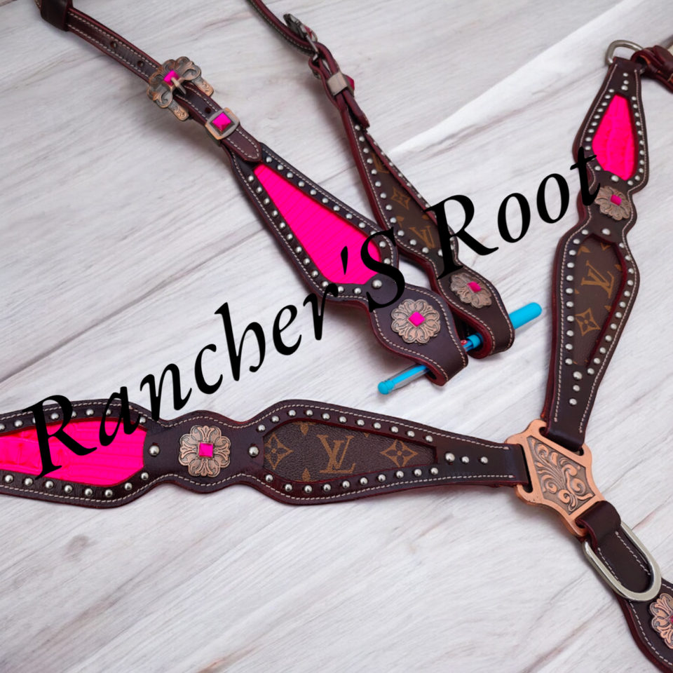 Western Horse Tack Set | Pink With Brown Tack set | eBay