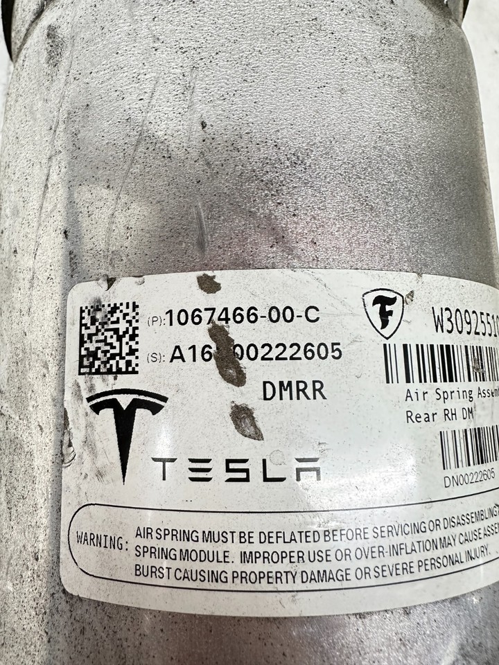 OEM 16-20 TESLA MODEL X AIR SPRING RIGHT REAR DM 1067466-00-C | eBay