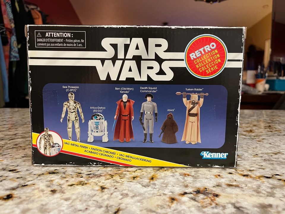 Star Wars Hasbro Kenner Retro Collection Boxed Set 6 Figures R2 C-3PO ...