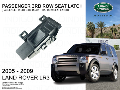 Land Rover LR3 Passenger Right Rear Third Row Seat Latch Genuine ...
