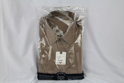 NEW Flying Cross Tan Non-Iron Dress Shirt F1 15N5610-OC Size 16.0 34/35 ...