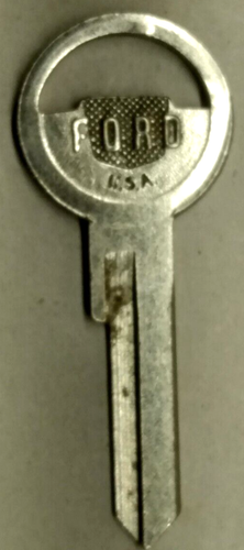 NOS Original OEM Uncut 1952-54 FORD Key Blank ~ H13 1127A ~ Trunk ...