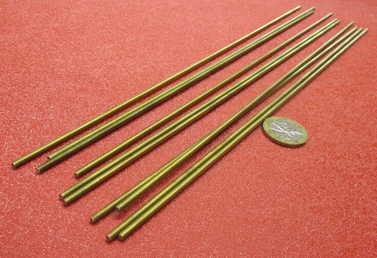 Threaded Brass Rods, RH, 4-40 x 1 Foot Length, 5 Units | eBay